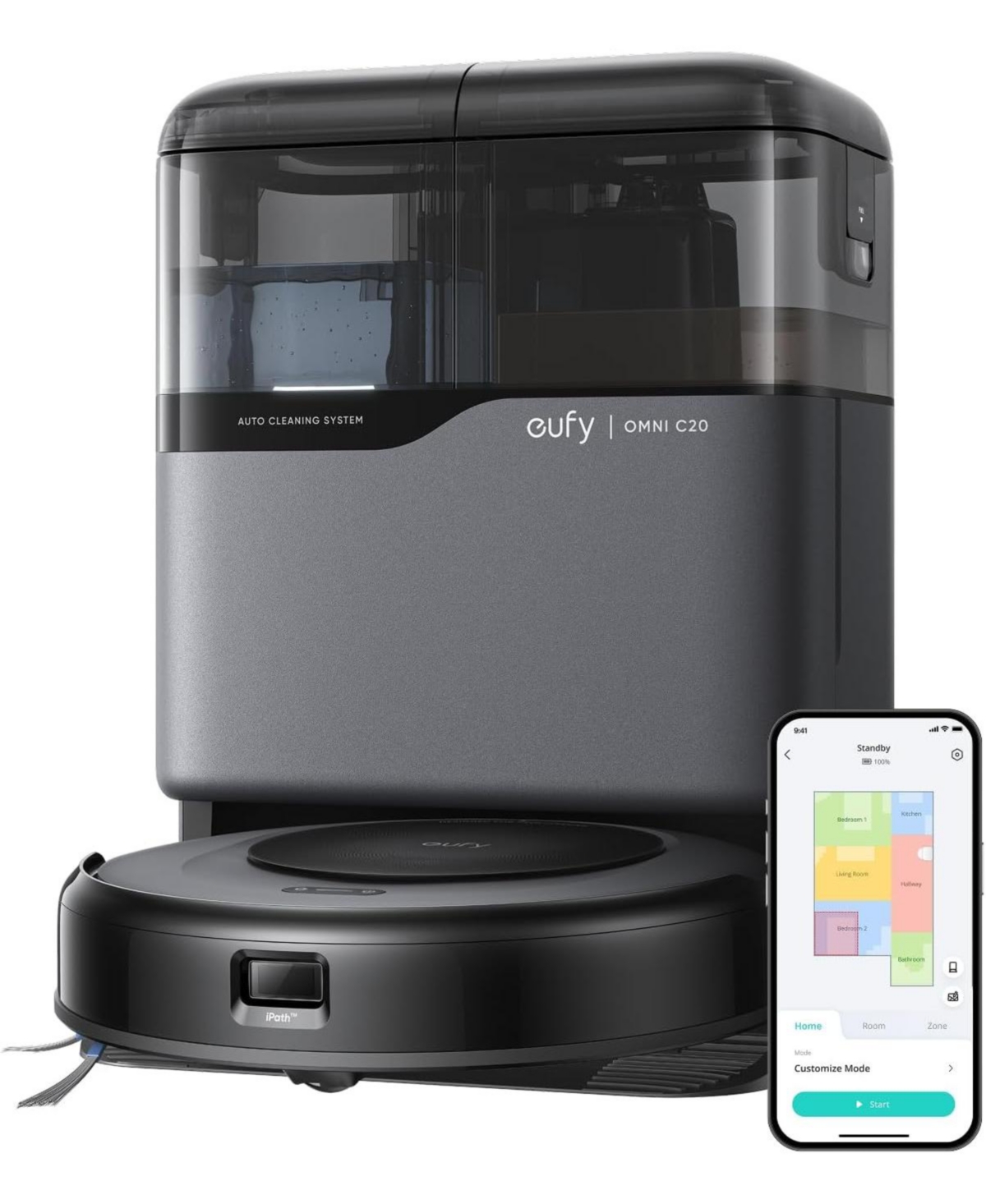 Click here for Eufy Robot Vacuum Omni C20 Black - Black prices