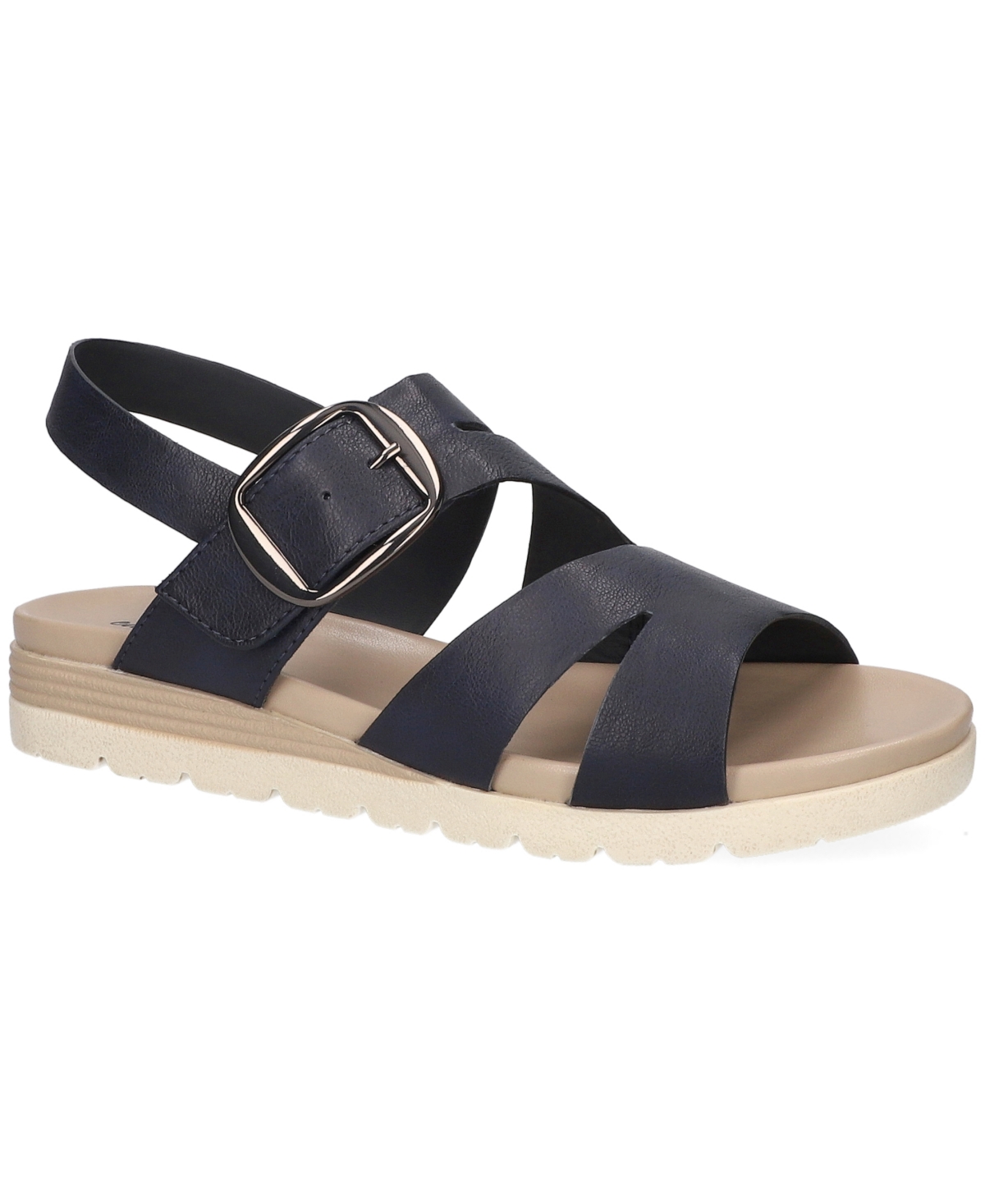 Click here for Easy Street Womens Daydream Wedge Sandals - Navy prices