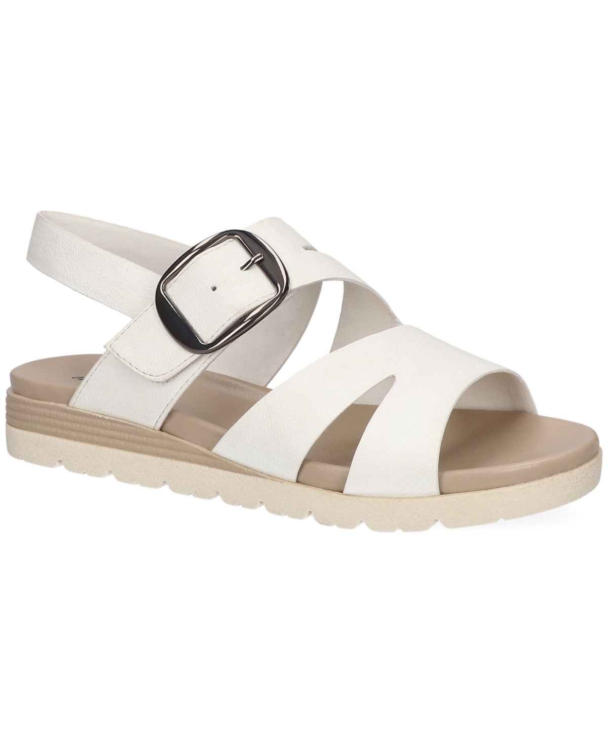 Click here for Easy Street Womens Daydream Wedge Sandals - White prices