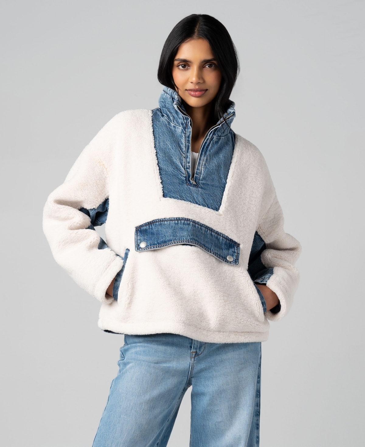 Click here for Blank Nyc Womens Half-Zip Mock Neck Pull-On Jacket... prices