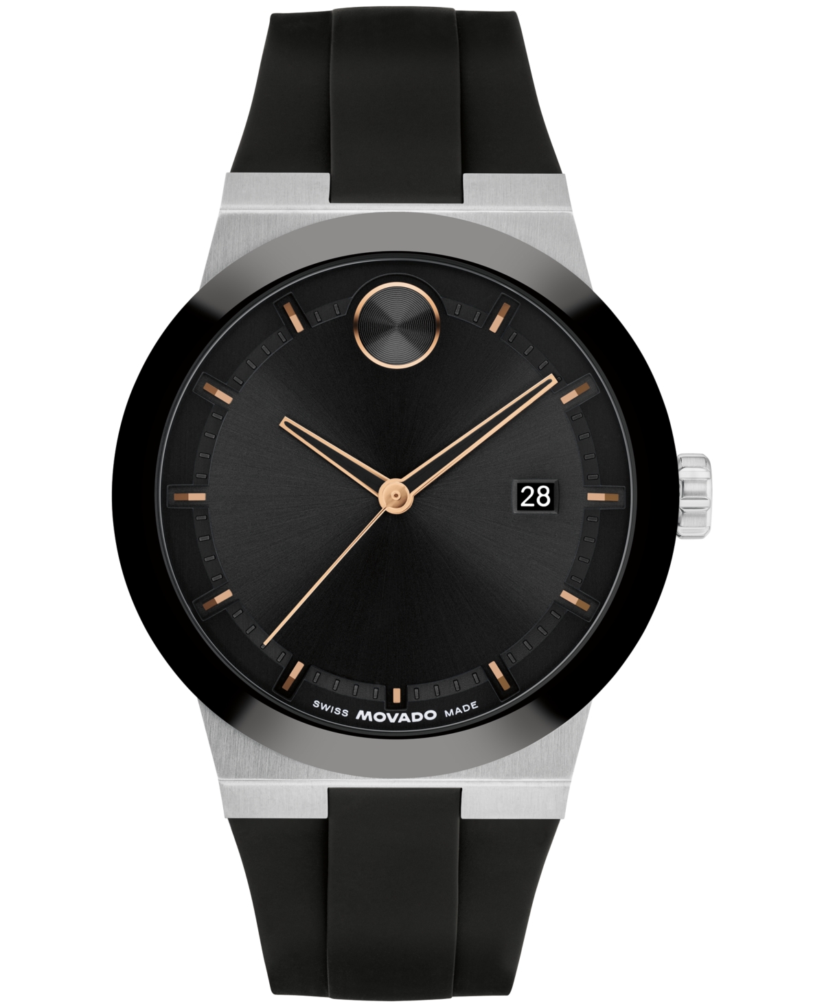 Click here for Movado Mens Bold Fusion Swiss Quartz Black Silicon... prices