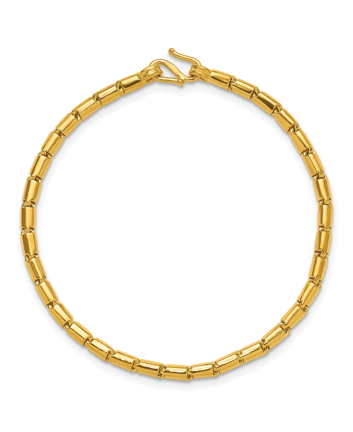 Click here for Macys Round Barrel Chain Bracelet in 24k Yellow Go... prices