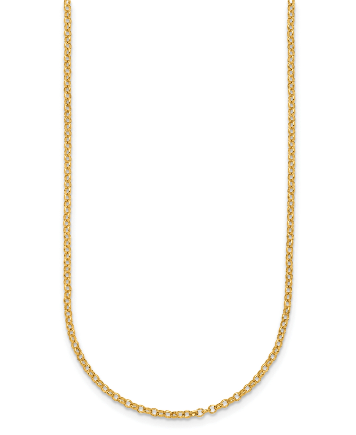 Click here for Macys Rolo Chain Necklace in 24k Yellow Gold - Yel... prices