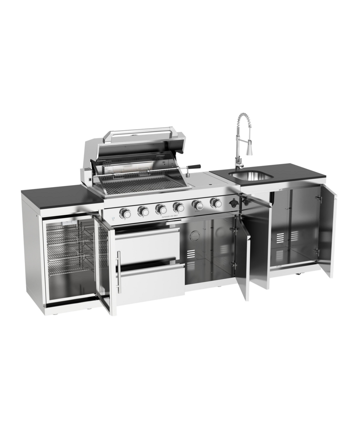 Click here for Mondawe 46" 4-Burner 72000 Btu Stainless Stee... prices