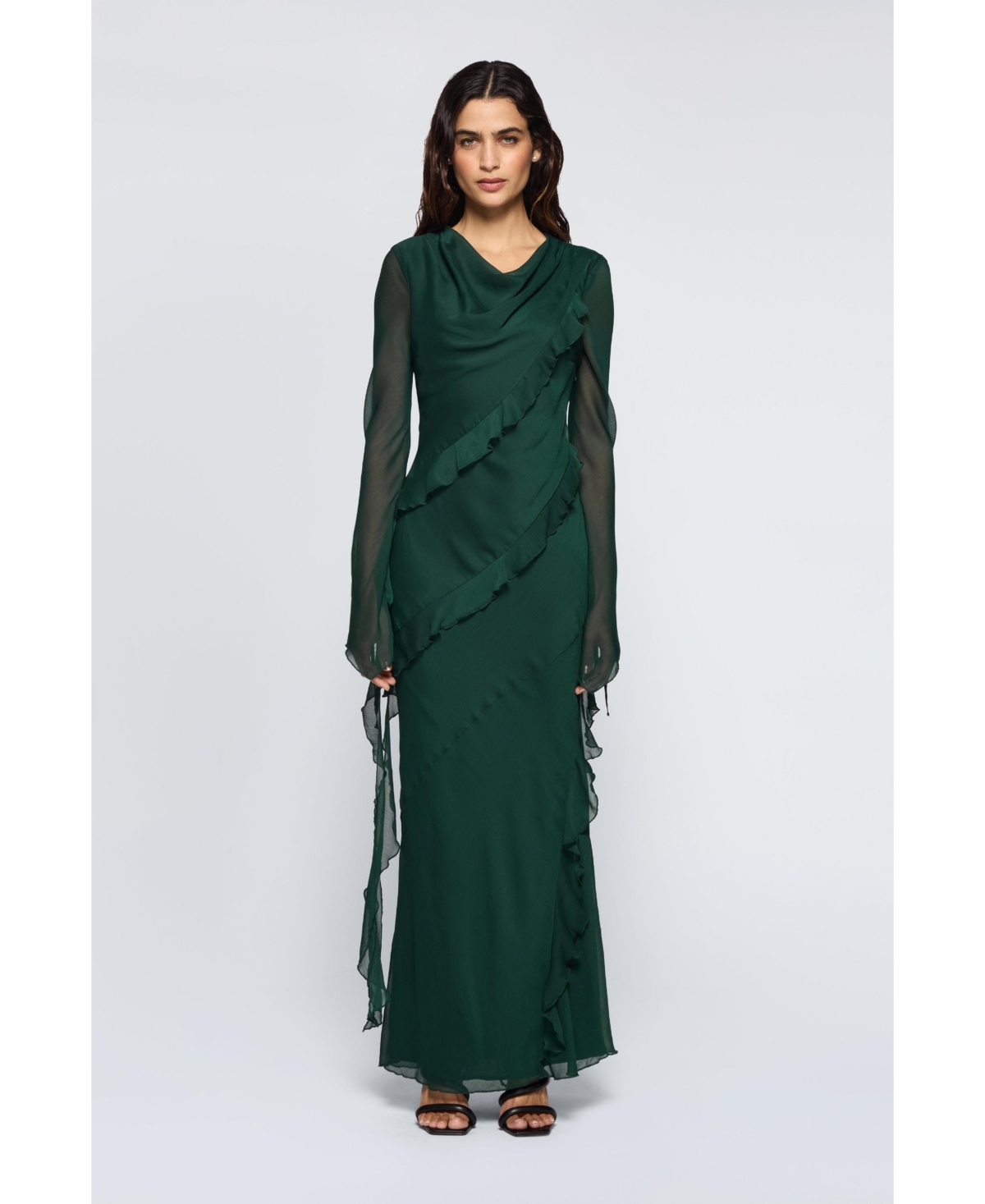 Click here for Daska Womens Circe Dress - Dark green prices