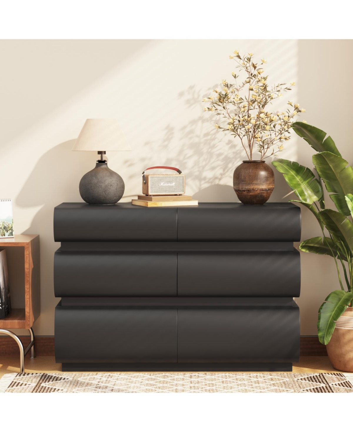 Click here for Streamdale Furniture Streamdale 6-Drawer Black Dre... prices