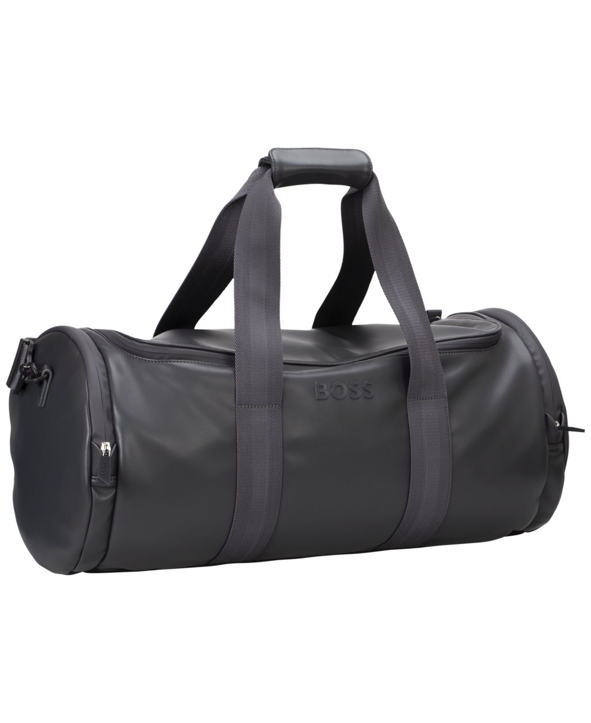Click here for Hugo Boss Mens Zippered Duffle Bag - Dark gray prices