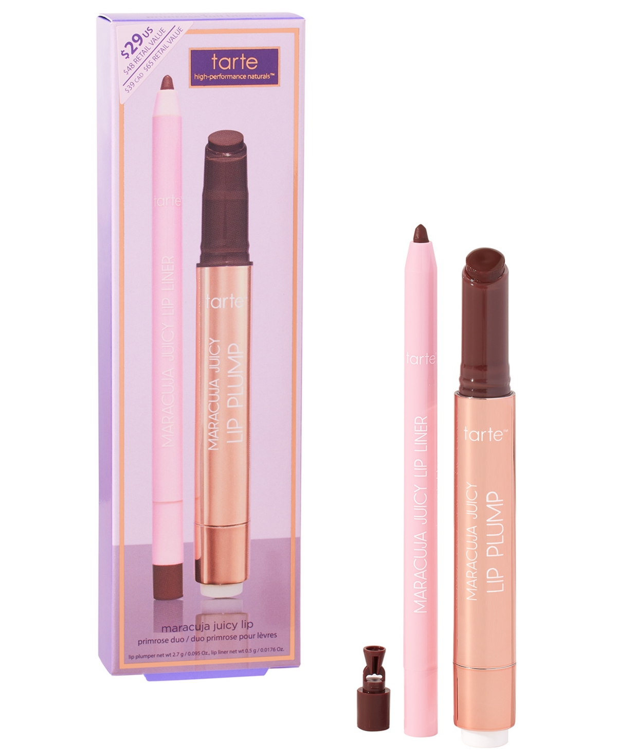 Click here for Tarte 2-Pc. Maracuja Juicy Lip Rose Lip Liner and... prices