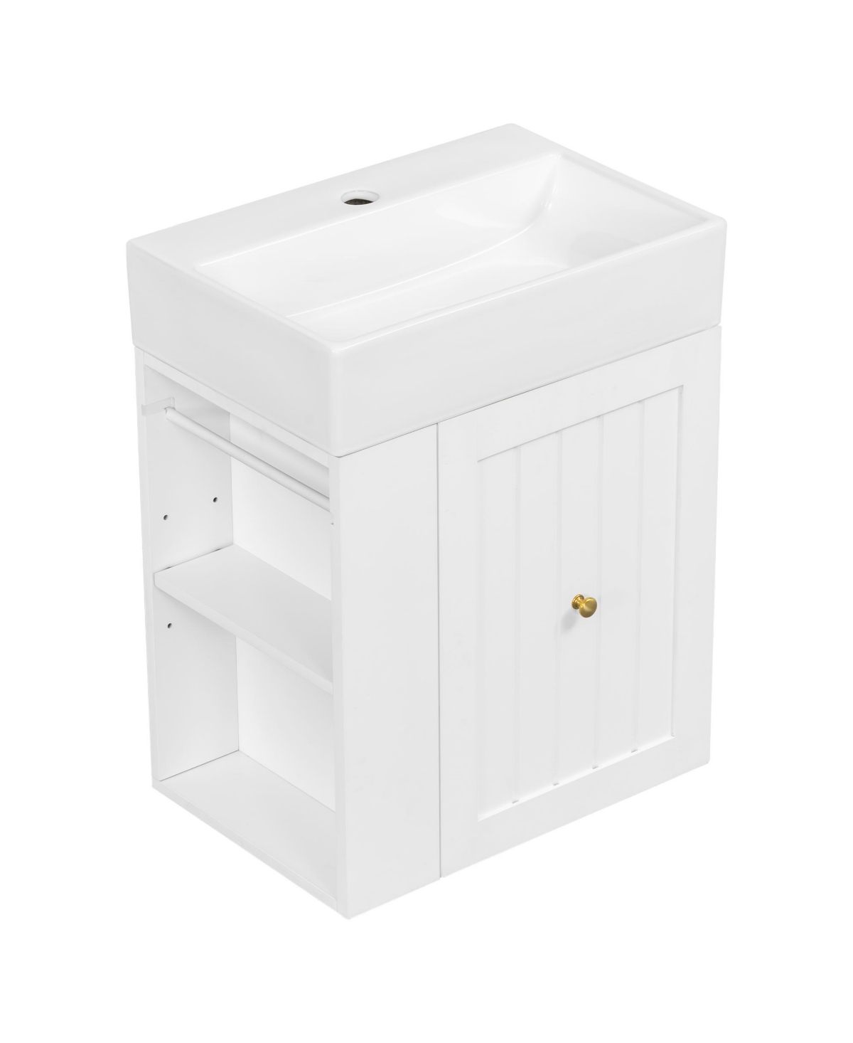 Click here for Casainc Bathroom Vanity with Ceramic Sink Storage... prices