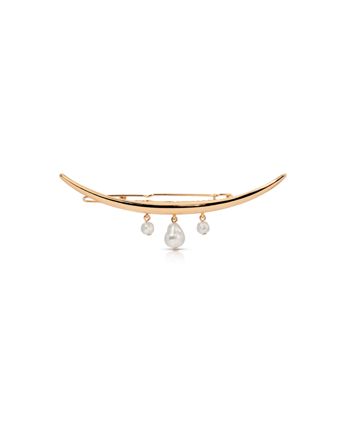 Click here for Ettika Mermaid Cultivated Pearl Barrette - Gold prices