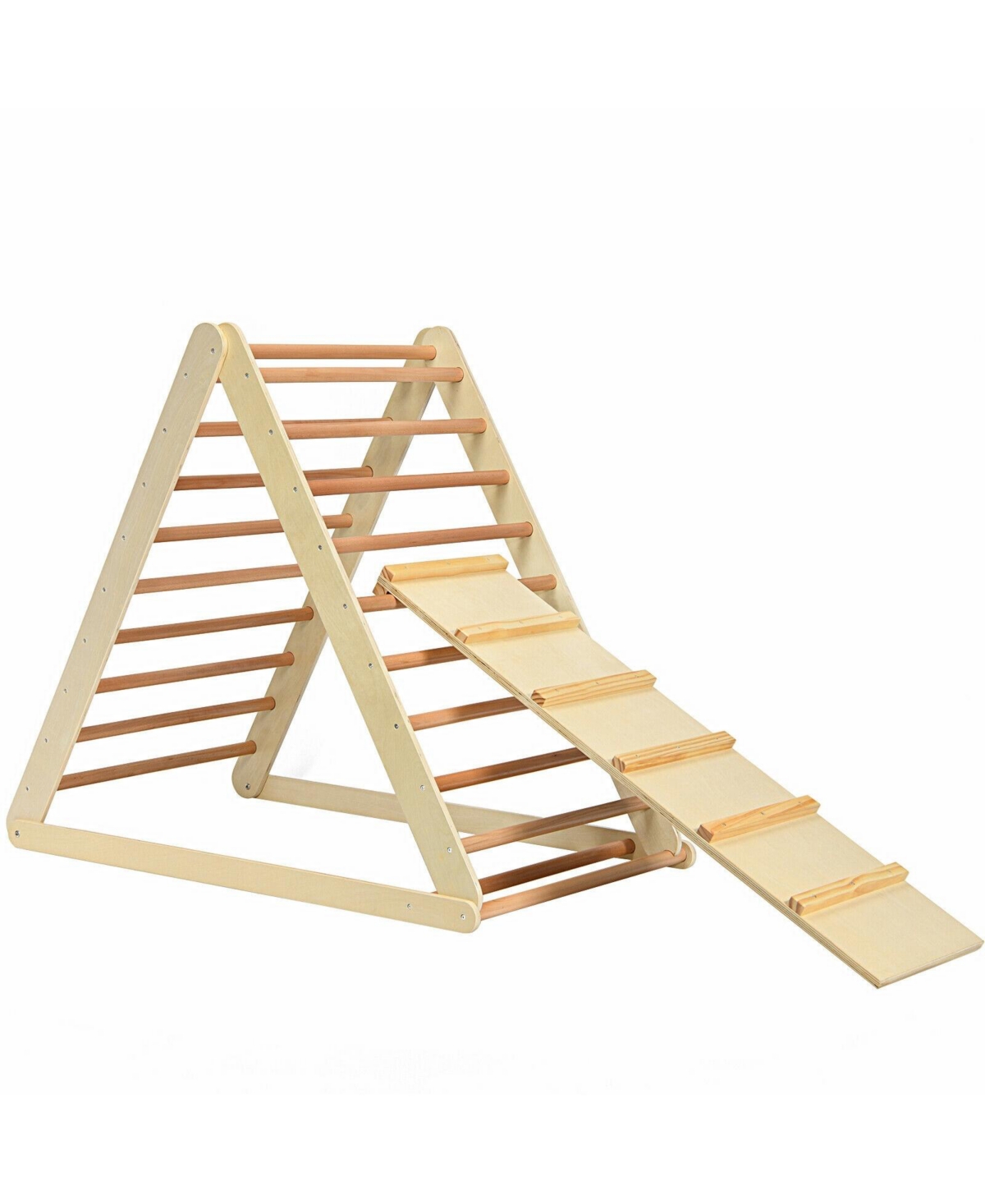 Click here for Sugift Foldable Wooden Triangle Climber with Rever... prices