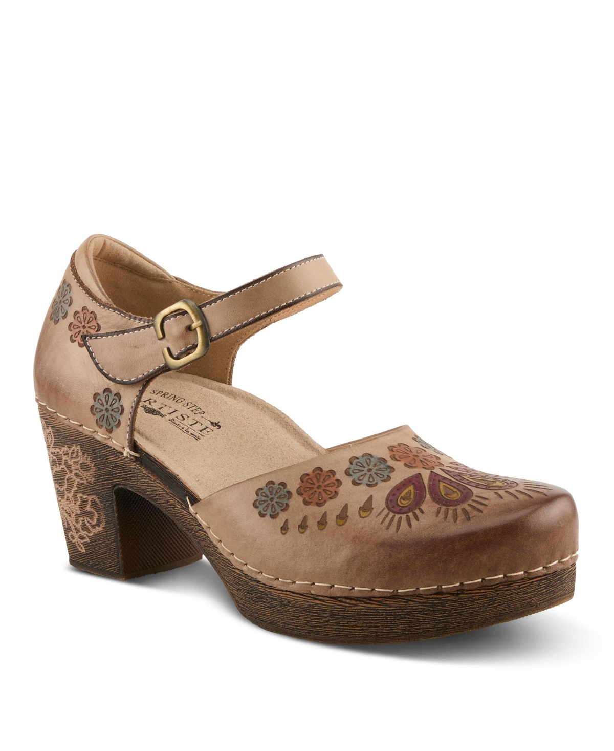 Click here for LArtiste Womens Bridgitte Hand-Painted Mary Jane &... prices