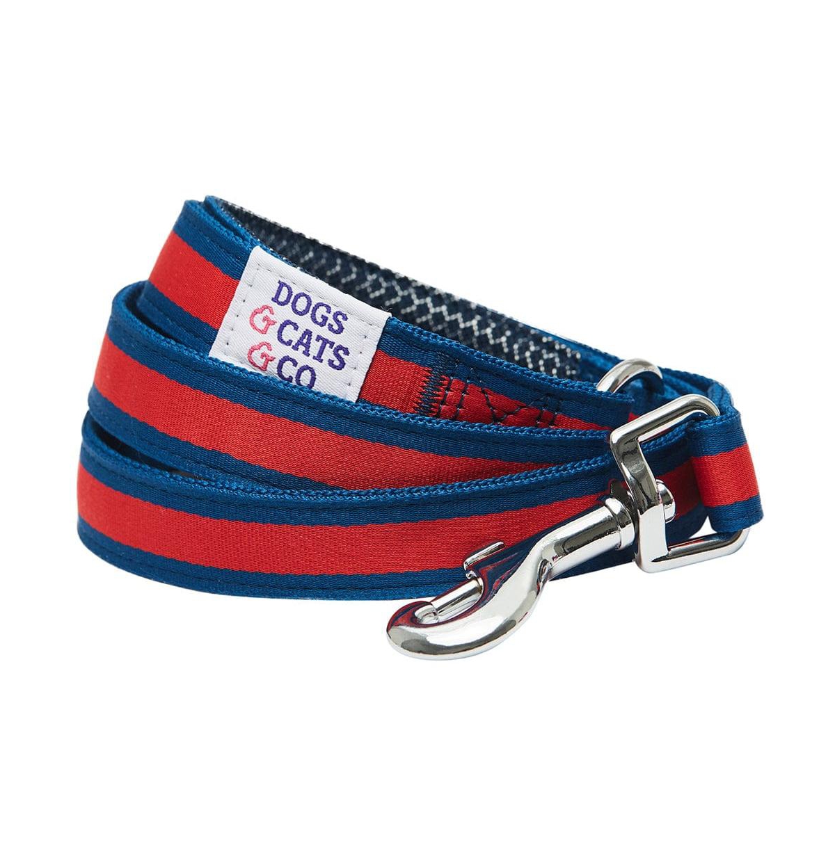 Click here for Dogs & Cats & Co. Striped Dog Leash in Red and Pin... prices