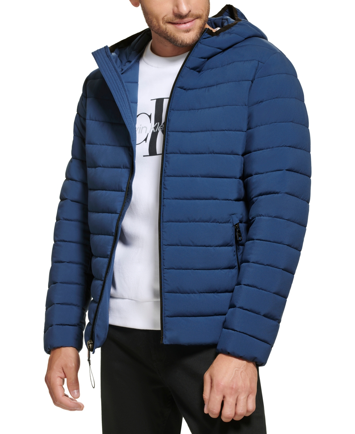 Click here for Calvin Klein Mens Hooded & Quilted Packable Jacket... prices