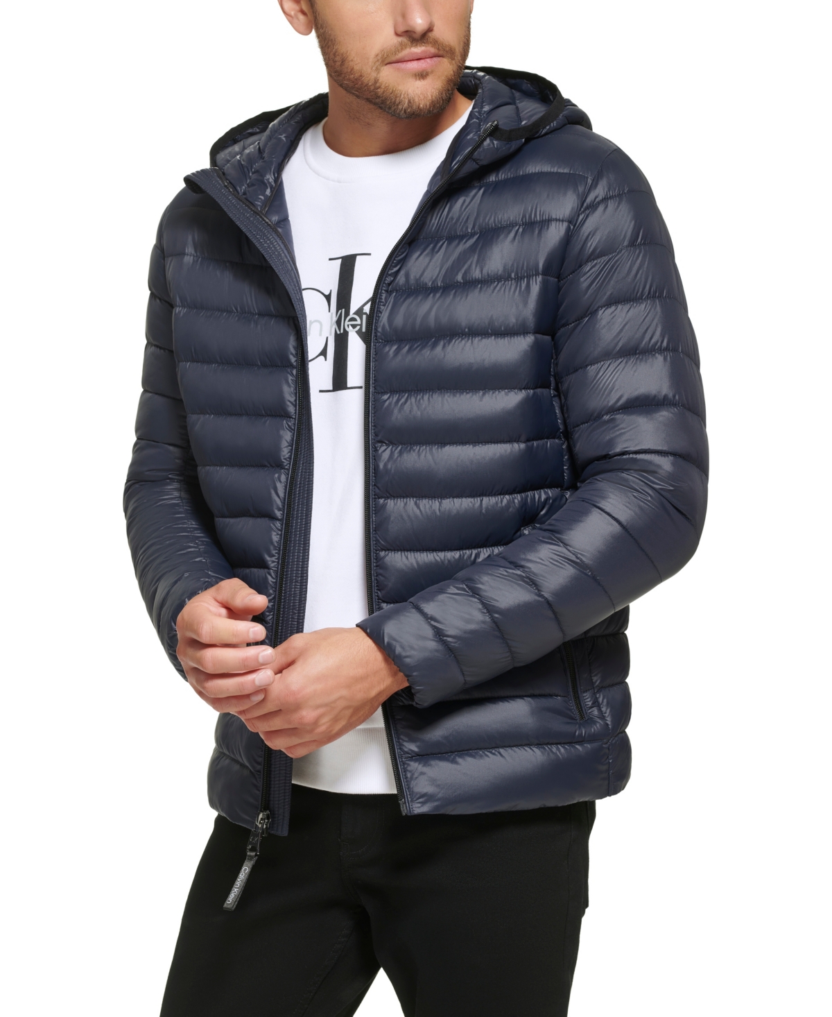 Click here for Calvin Klein Mens Hooded & Quilted Packable Jacket... prices