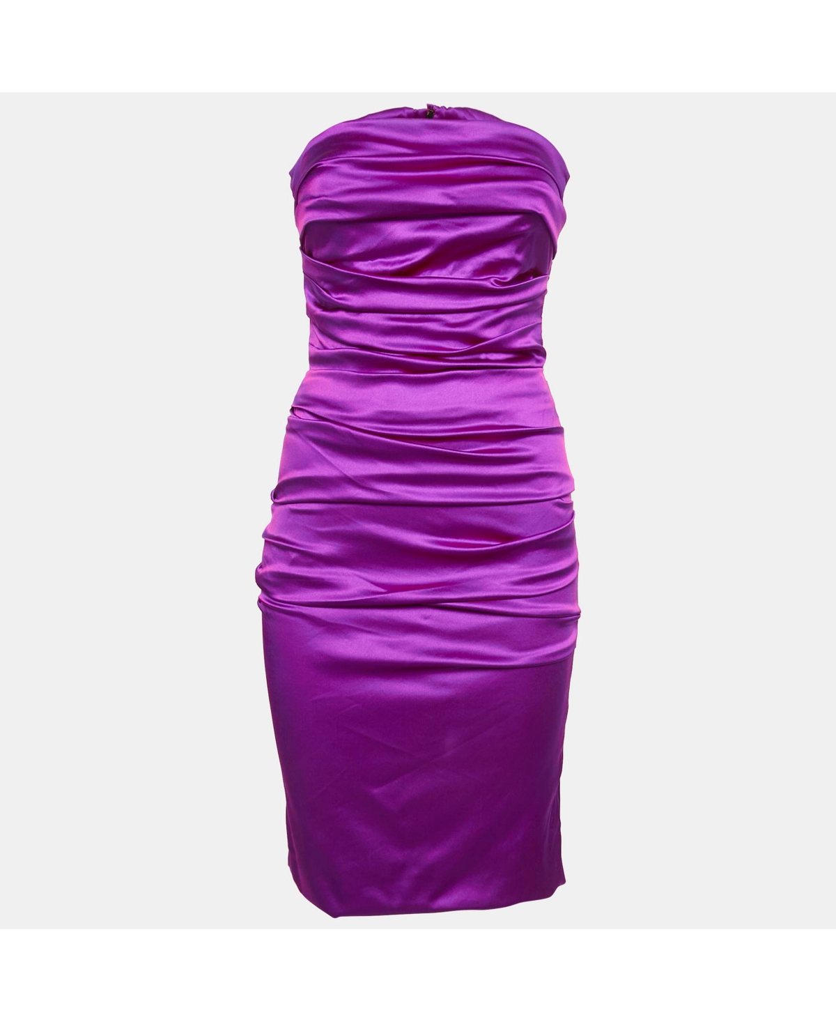 Click here for Pre-Owned Dolce & Gabbana Womens Pink Silk Ruched... prices