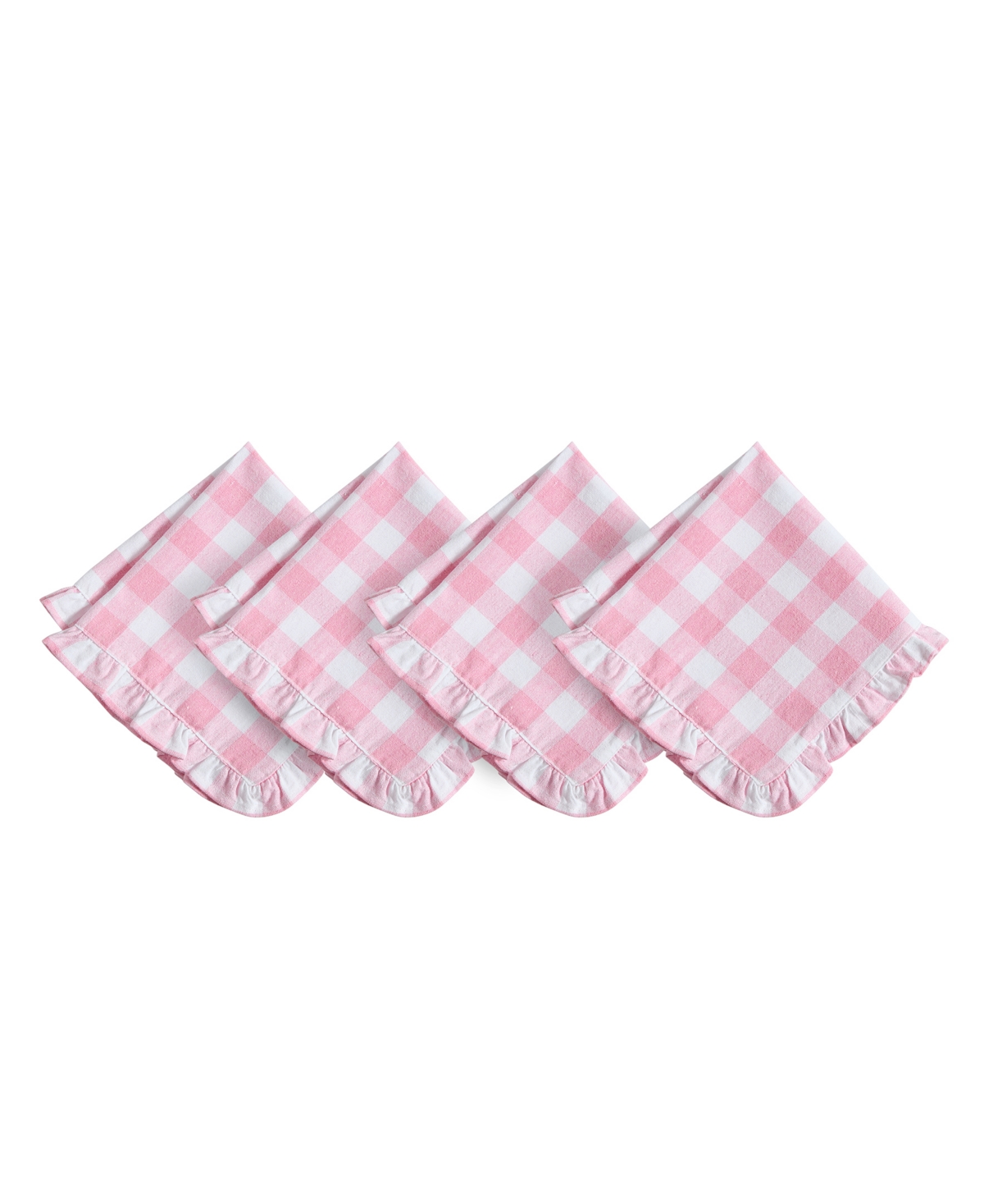 Click here for Elrene Charming Gingham Napkins  Set of 4 - Pink prices