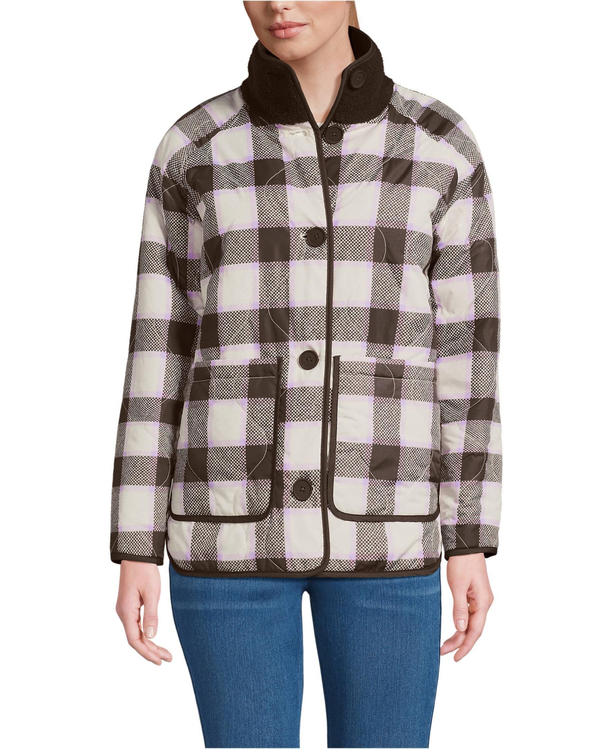 Click here for Lands End Womens High Pile Fleece Reversible Mixed... prices