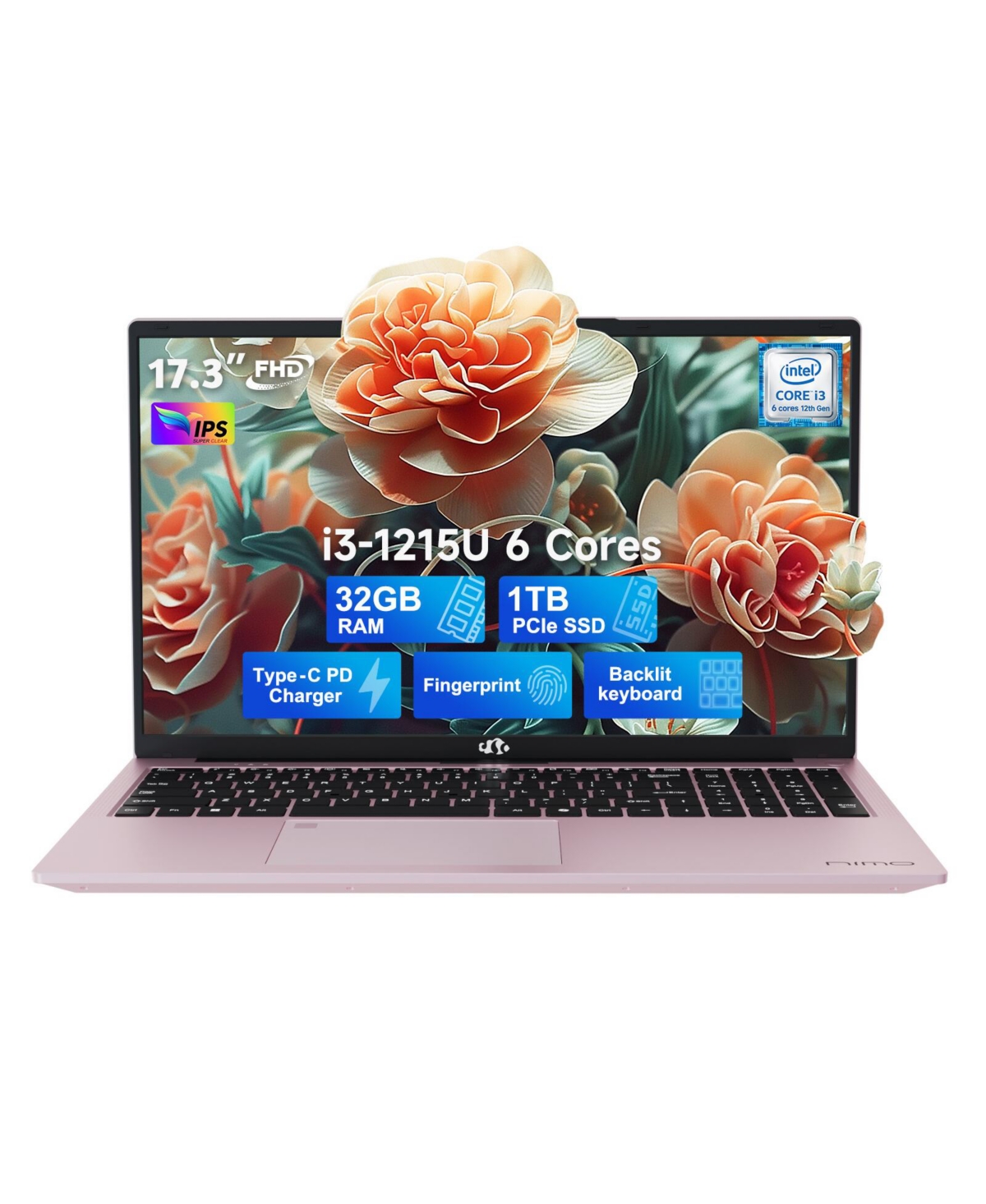 Click here for Nimo 17.3" Ips Fhd-Laptop Intel 6 Cores i3-12... prices