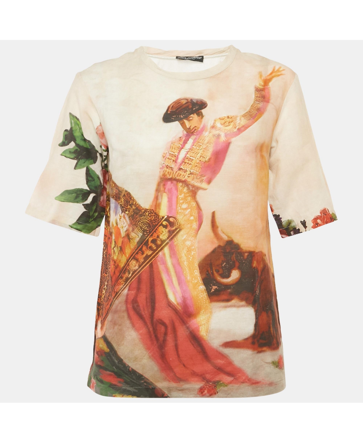 Click here for Pre-Owned Dolce & Gabbana Womens Bull Rider Print... prices