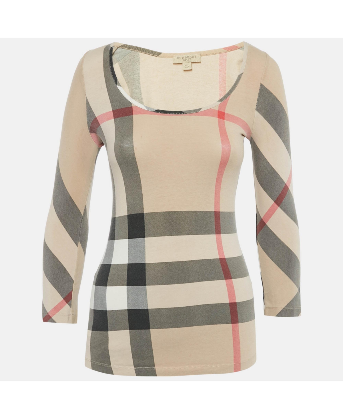 Click here for Pre-Owned Burberry Womens Brit Light Giant Check C... prices