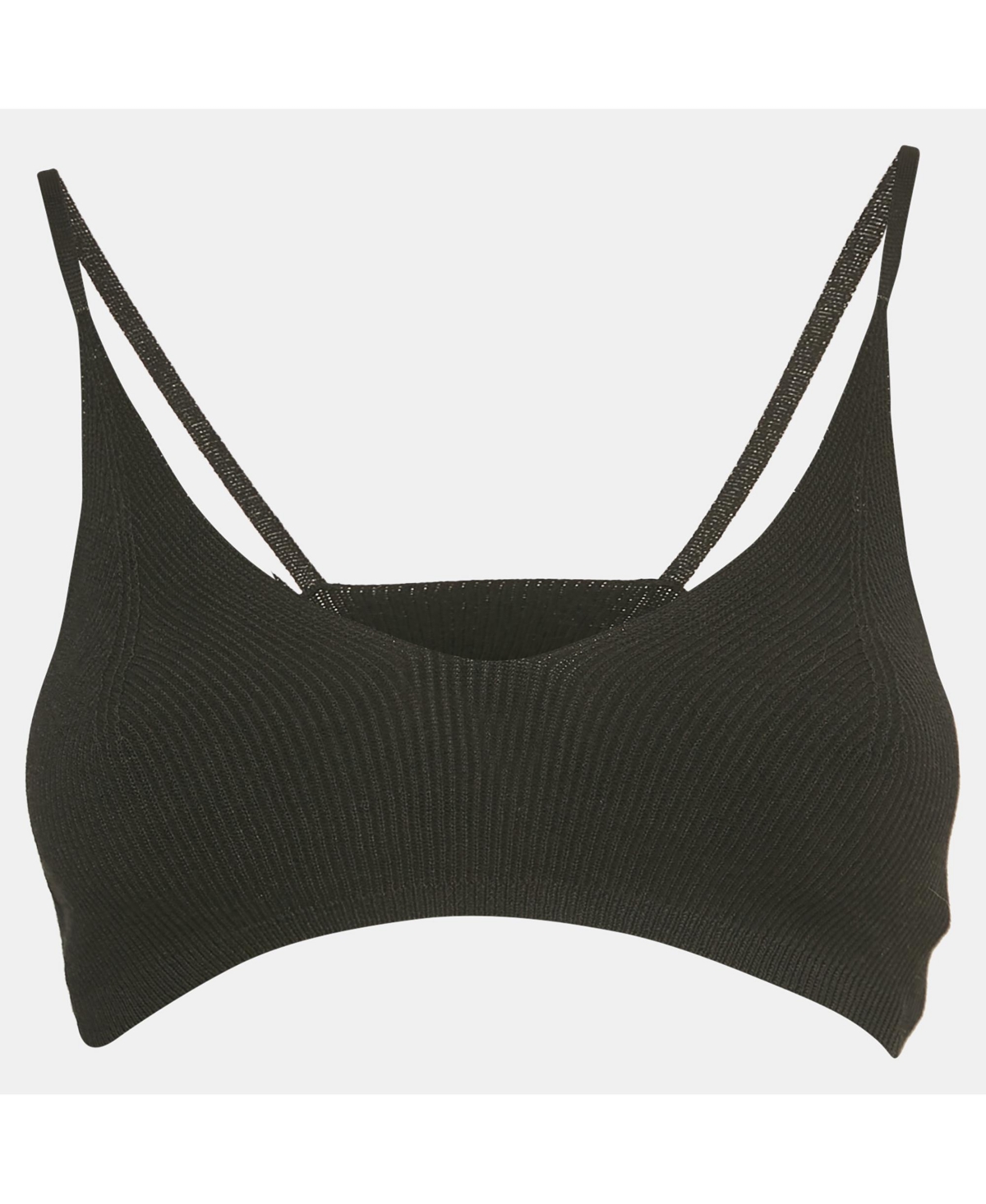 Click here for Pre-Owned Jacquemus Womens Rib Knit Le Bandeau Bra... prices
