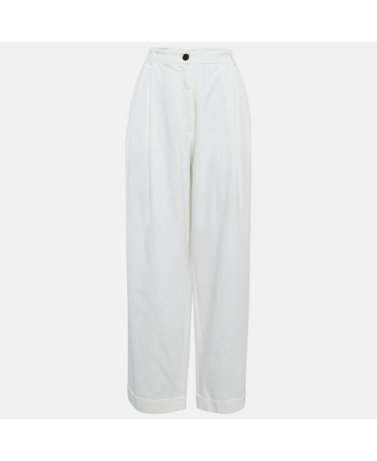 Click here for Pre-Owned Dries Van Noten Womens White Cotton Dril... prices