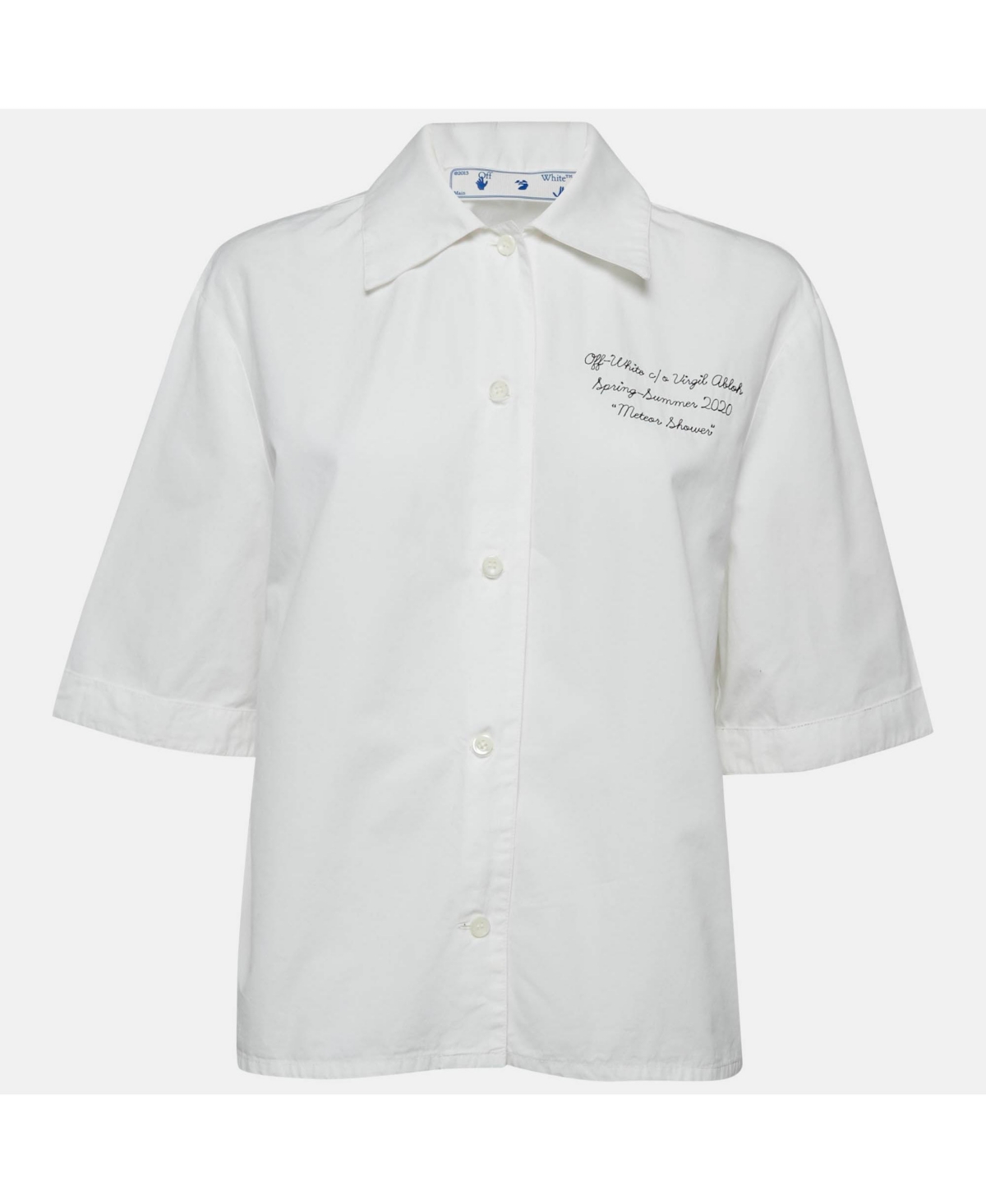 Click here for Pre-Owned Off-White Womens Embroidered Cotton Shor... prices