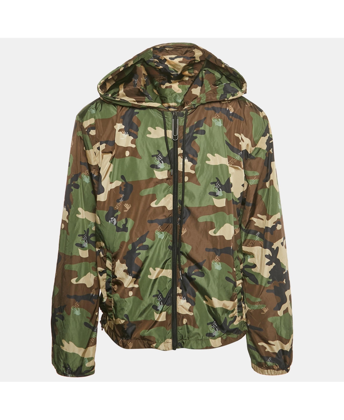 Click here for Pre-Owned Off-White Mens Brown Camouflage Logo Pri... prices