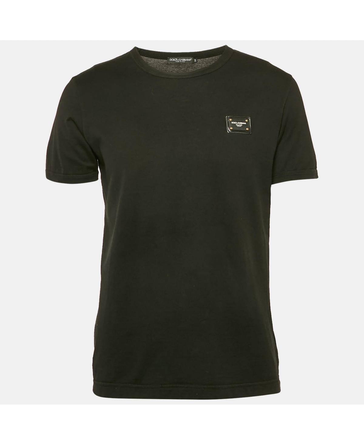 Click here for Pre-Owned Dolce & Gabbana Mens Black Logo Plaque J... prices