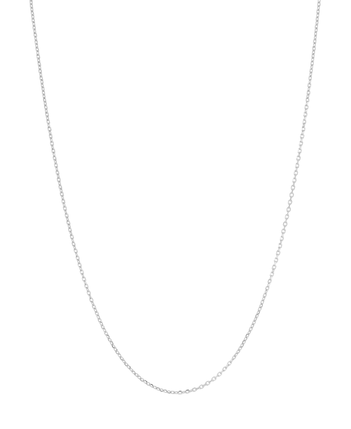 Click here for Italian Gold Cable Chain Necklace in 10k White Gol... prices