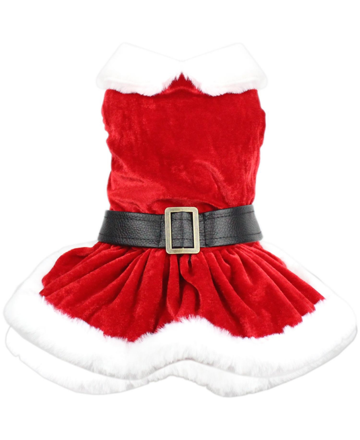 Click here for Parisian Pet Mrs Claus Winter Dress - Red prices