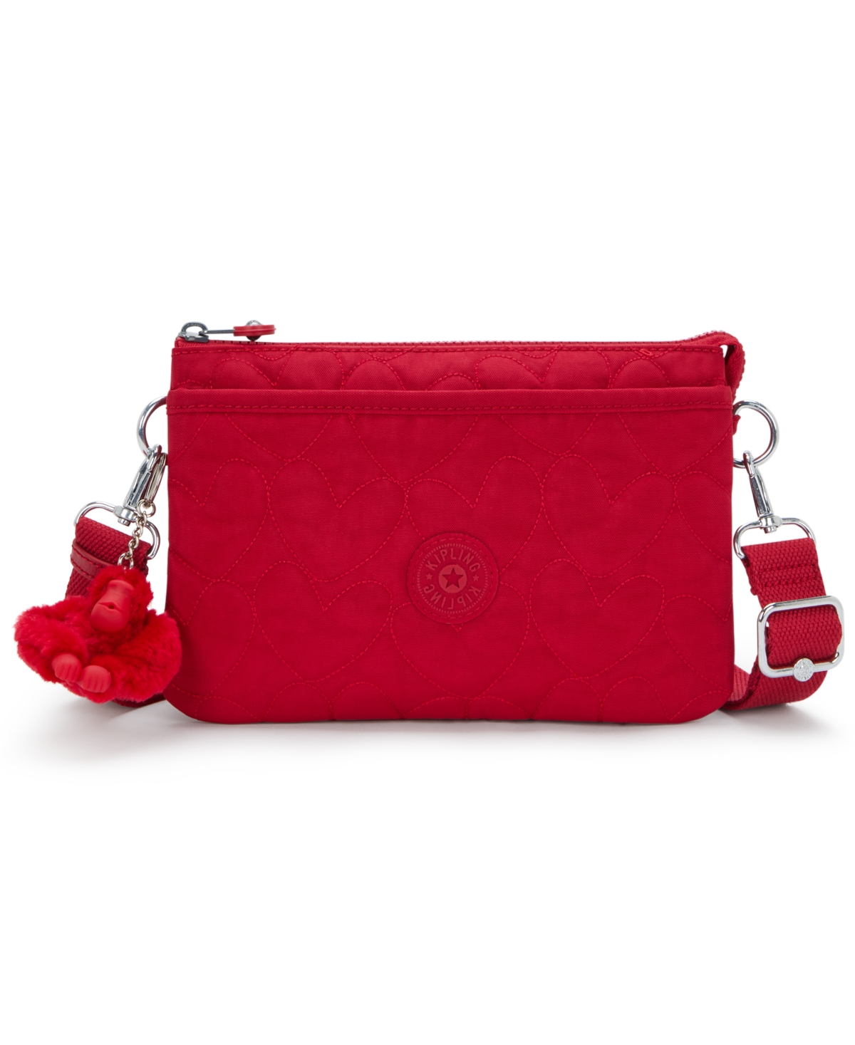 Click here for Kipling Riri Mini Crossbody Bag - Many Hearts Red prices