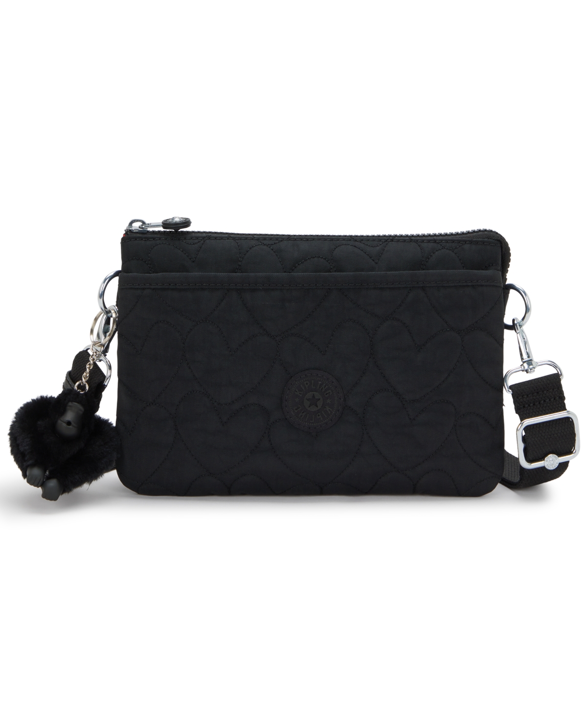 Click here for Kipling Riri Mini Crossbody Bag - Many Hearts Blac... prices