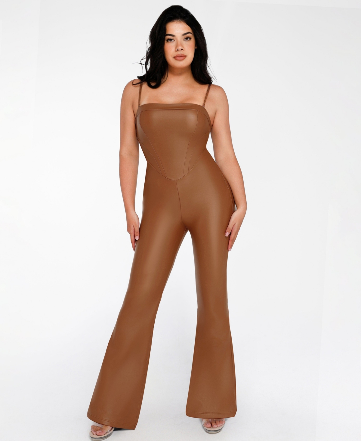 Click here for Popilush Womens Faux Leather Corset Bodice Slimmin... prices