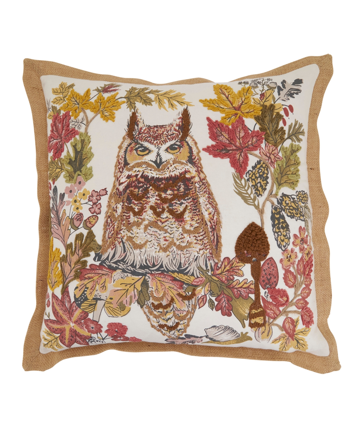 Click here for Saro Lifestyle Embroidered Owl Poly Filled Decorat... prices