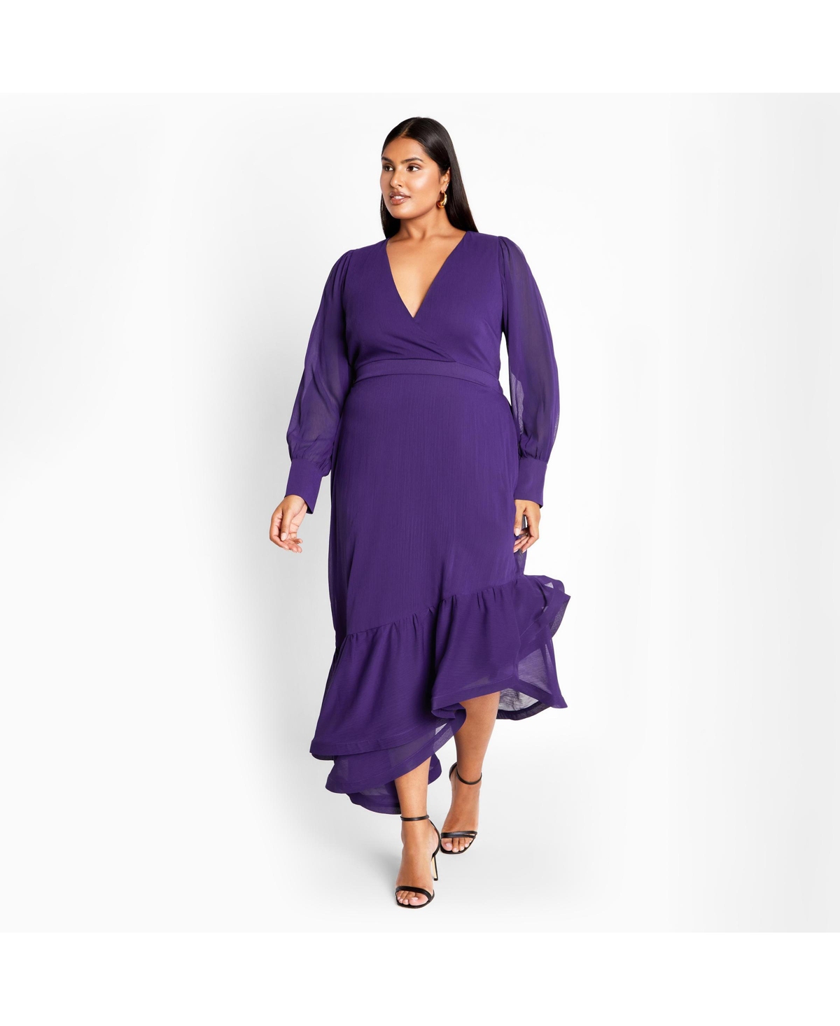 Click here for City Chic Womens Antoinette Maxi Dress - Royal pur... prices