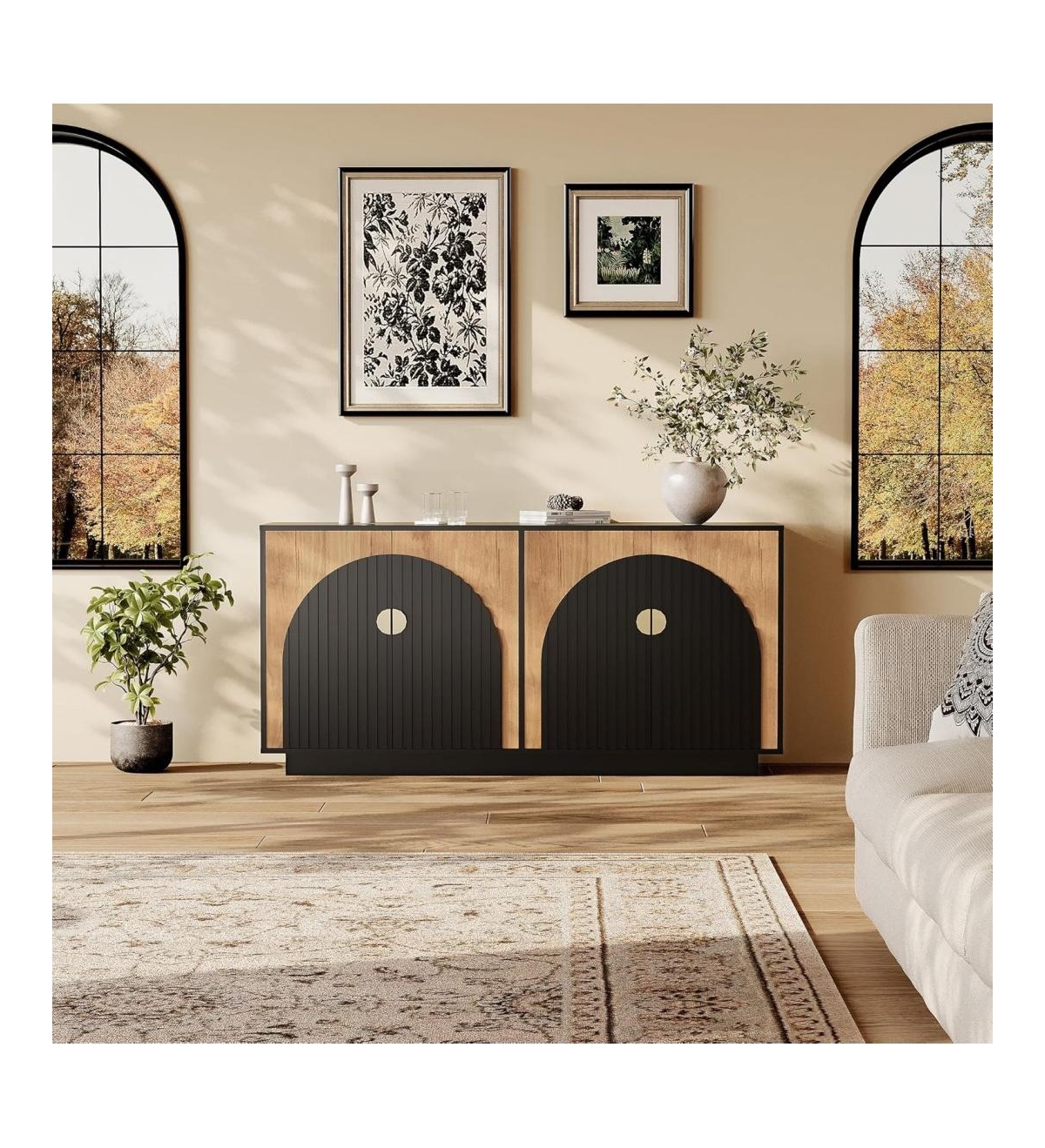 Click here for Gaomon 63in Large Sideboard Buffet Cabinet with St... prices