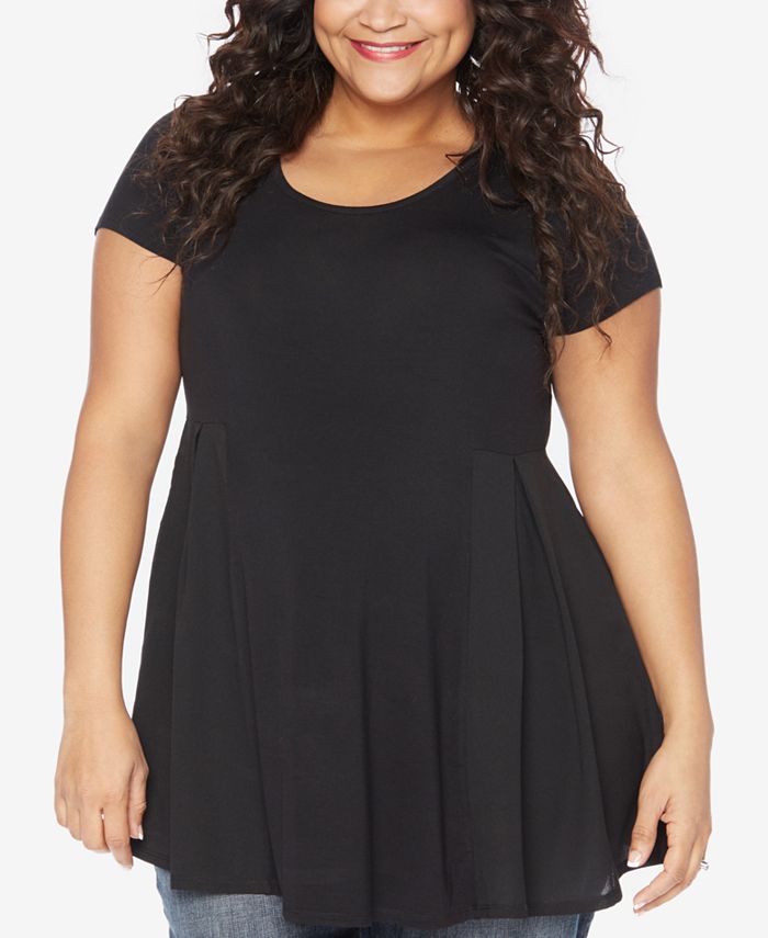 Motherhood Maternity Plus Size Fit & Flare Top - Macy's