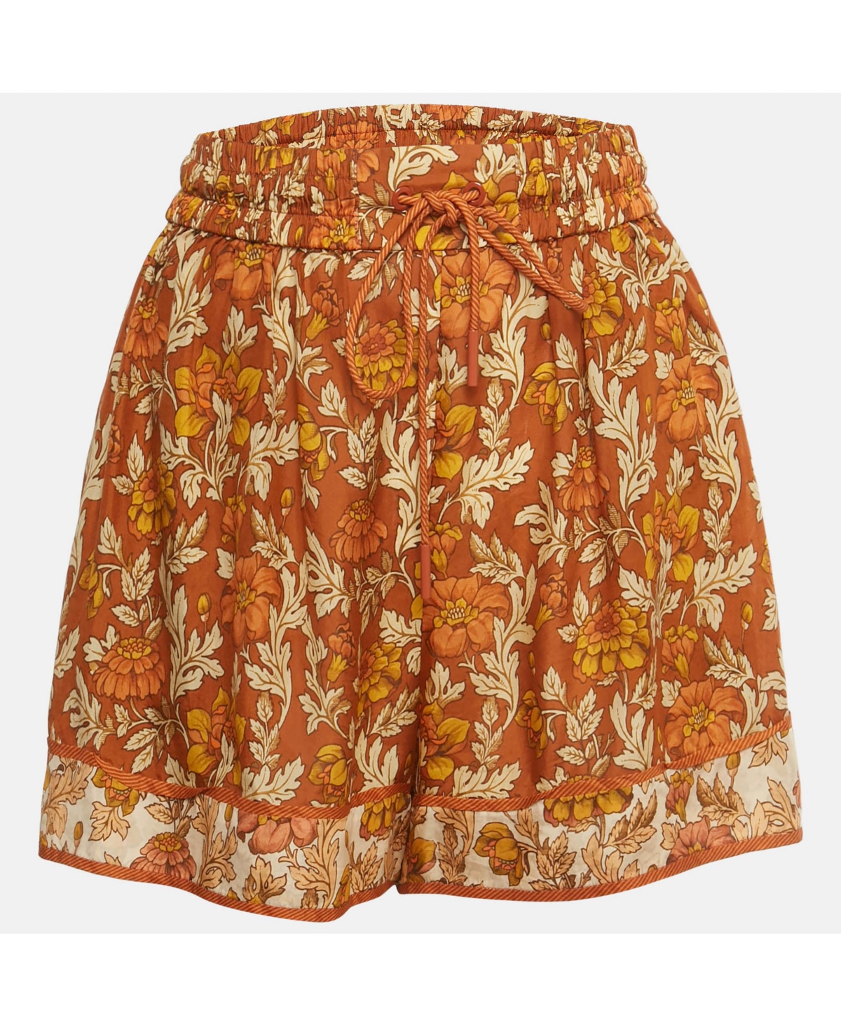 Click here for Pre-Owned Zimmermann Womens Brown Printed Silk And... prices