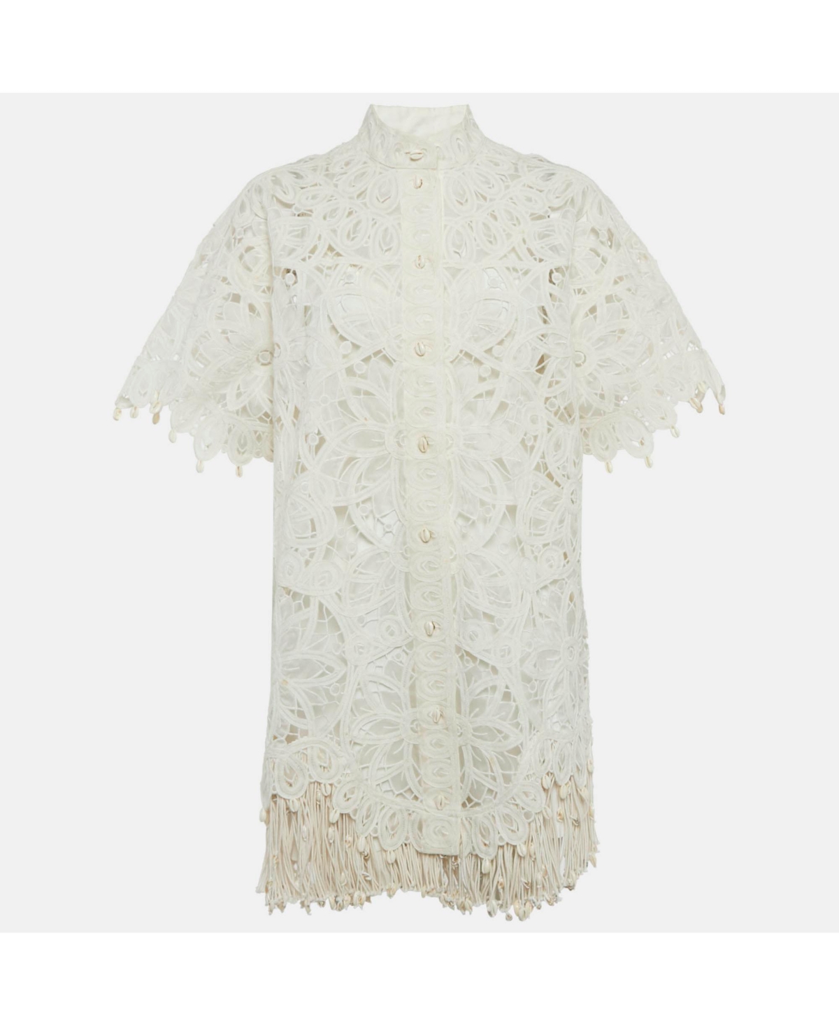 Click here for Pre-Owned Zimmermann Womens White Silk Lace Cut -O... prices
