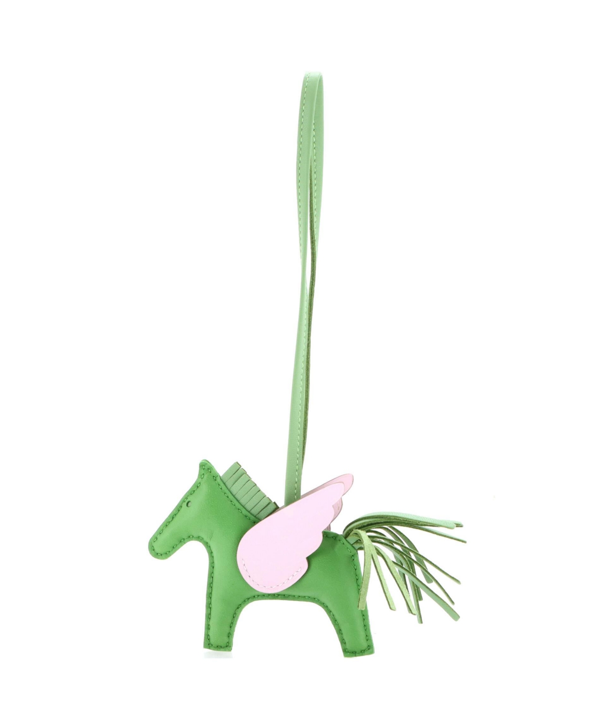 Click here for Pre-Owned HERMES Pm Pegase Rodeo Bag Charm Leather... prices