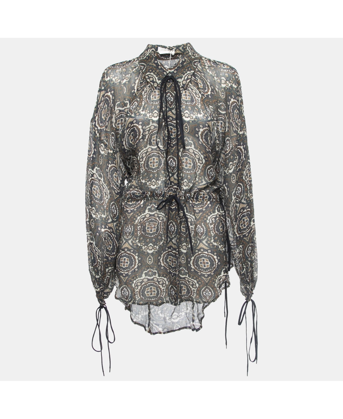 Click here for Pre-Owned Chloe Womens Multicolor Paisley Printed... prices