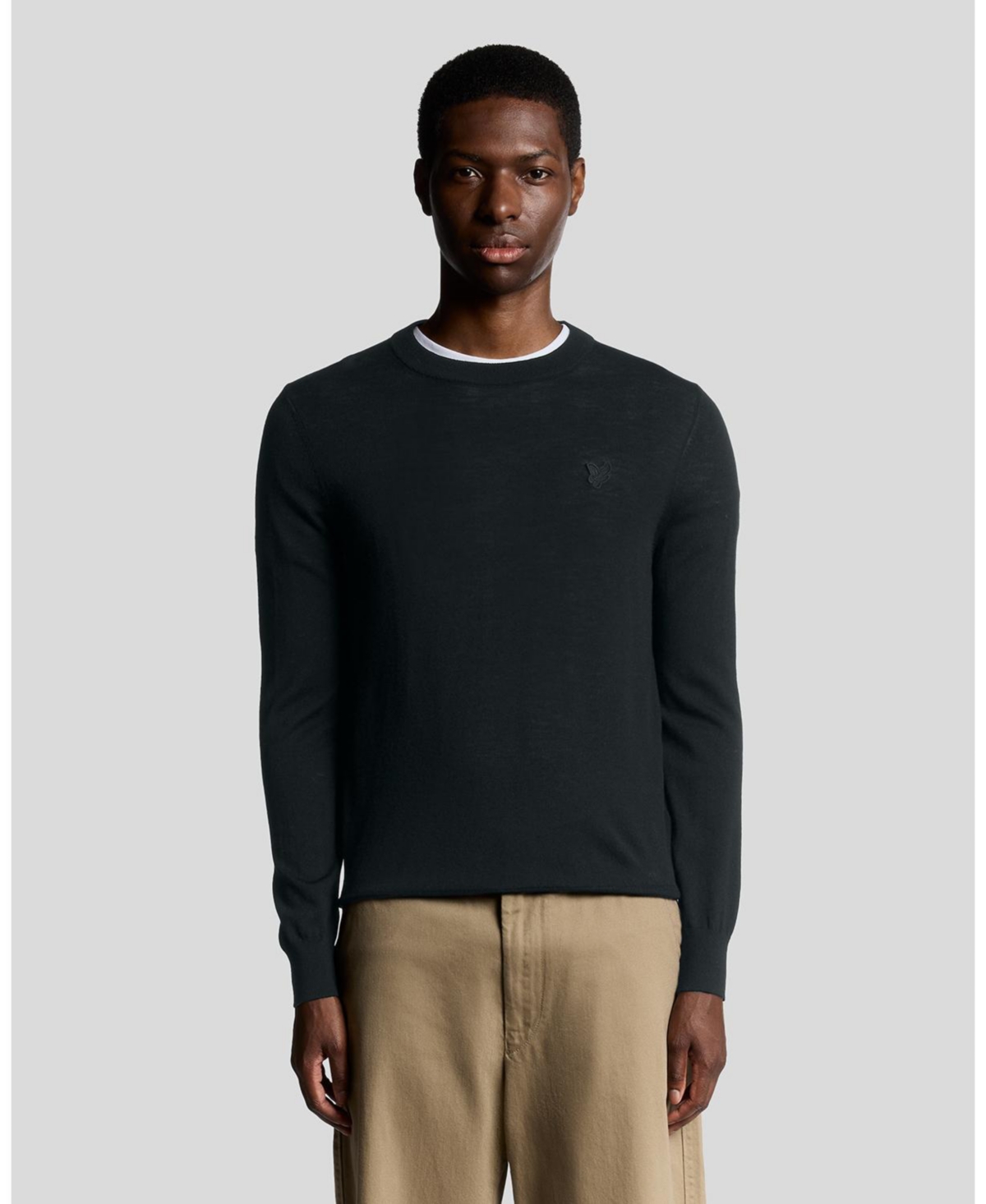 Click here for Lyle & Scott Mens Tonal Eagle Merino Crew Neck Swe... prices