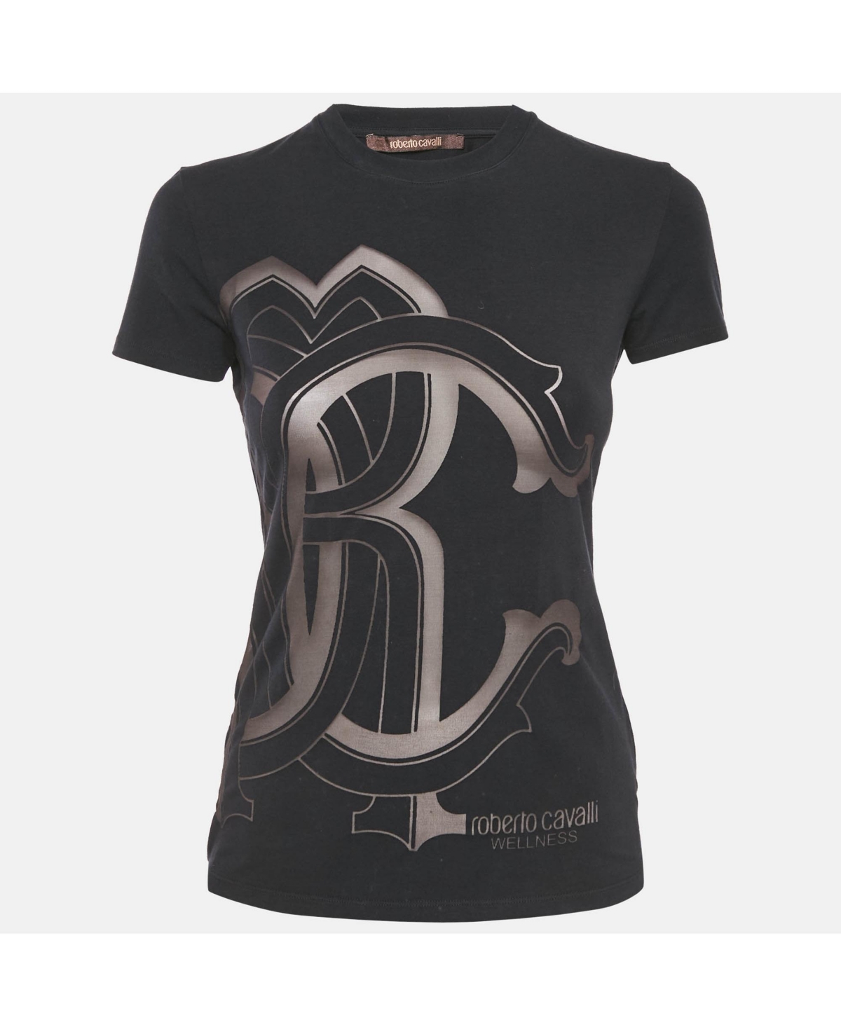 Click here for Pre-Owned Roberto Cavalli Womens Logo Print Cotton... prices