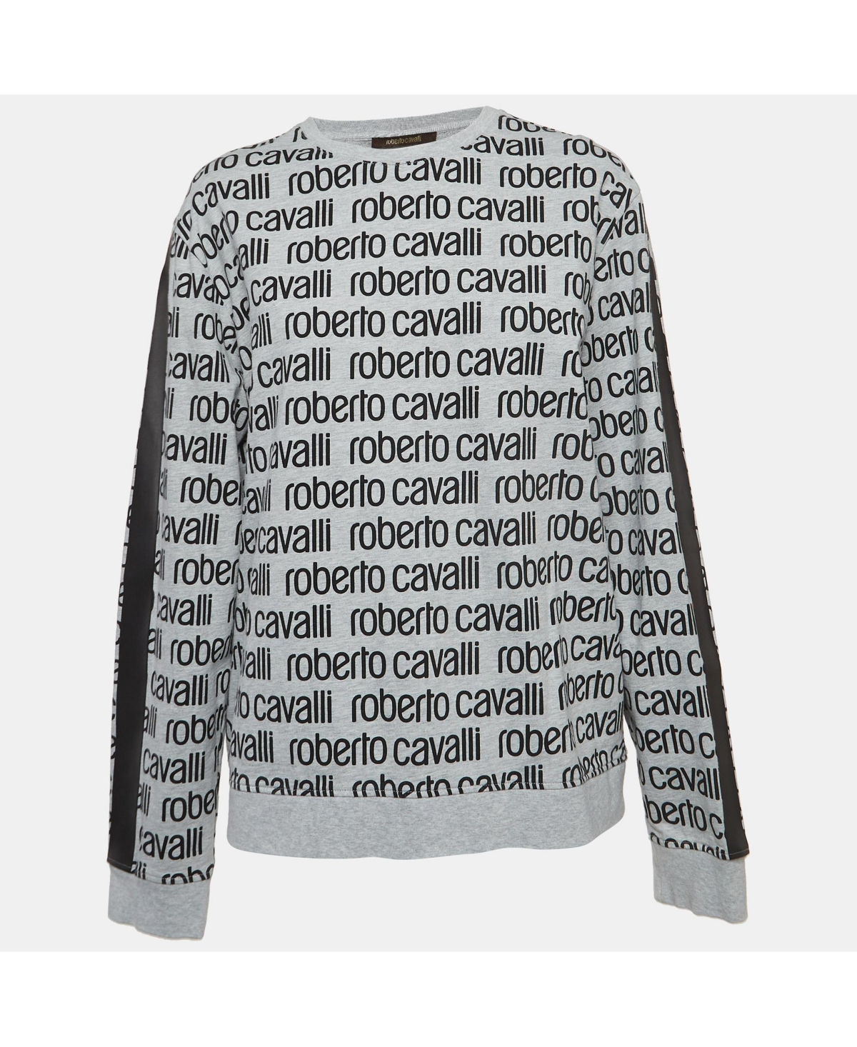 Click here for Pre-Owned Roberto Cavalli Womens Grey Logo Print C... prices