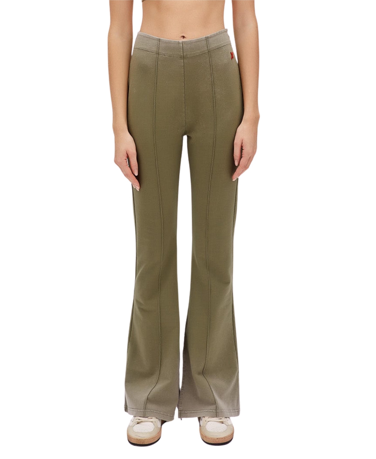 Click here for Pcfg Womens Acid-Washed Flare Sweatpants - Covert... prices