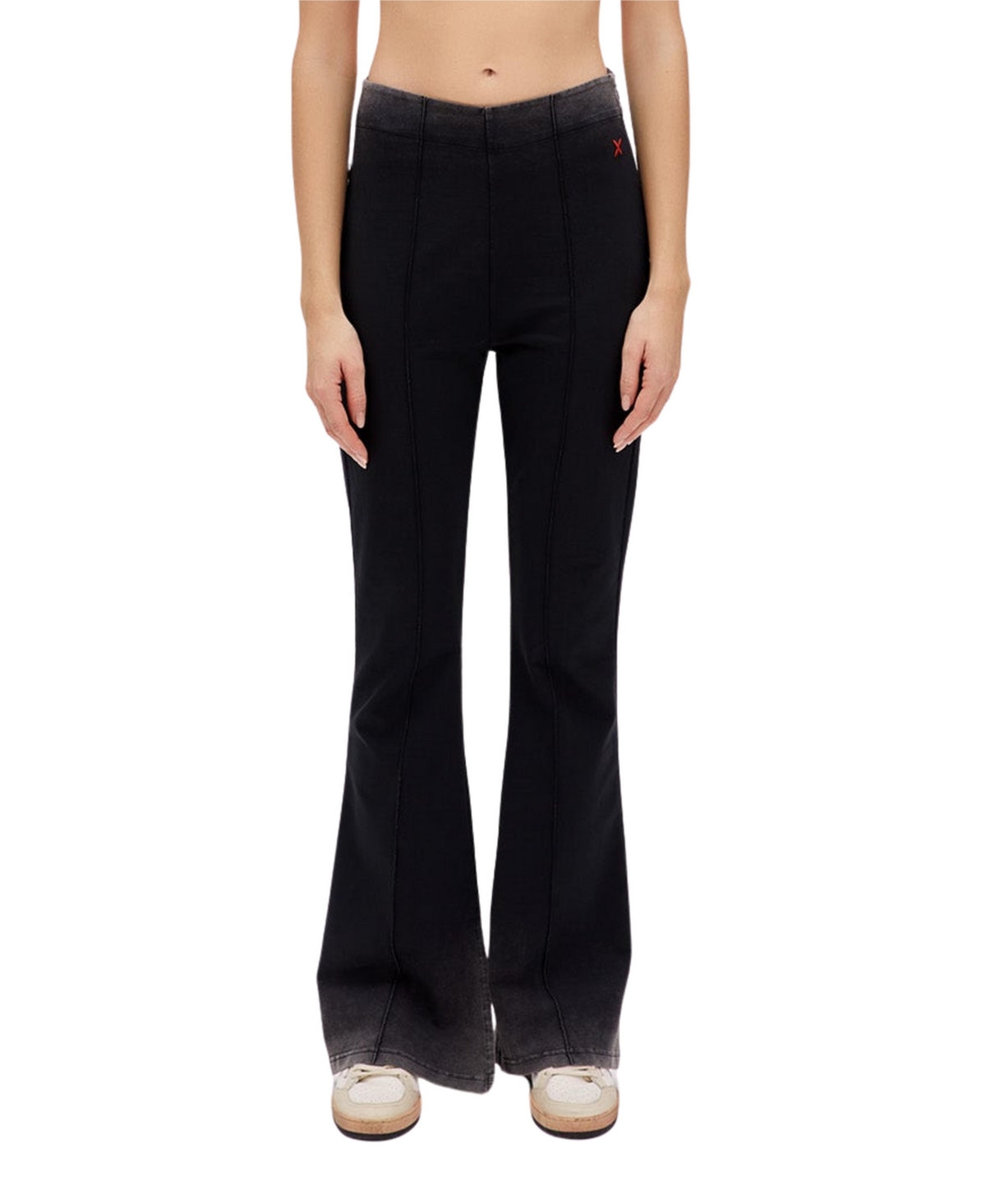 Click here for Pcfg Womens Acid-Washed Flare Sweatpants - Black prices