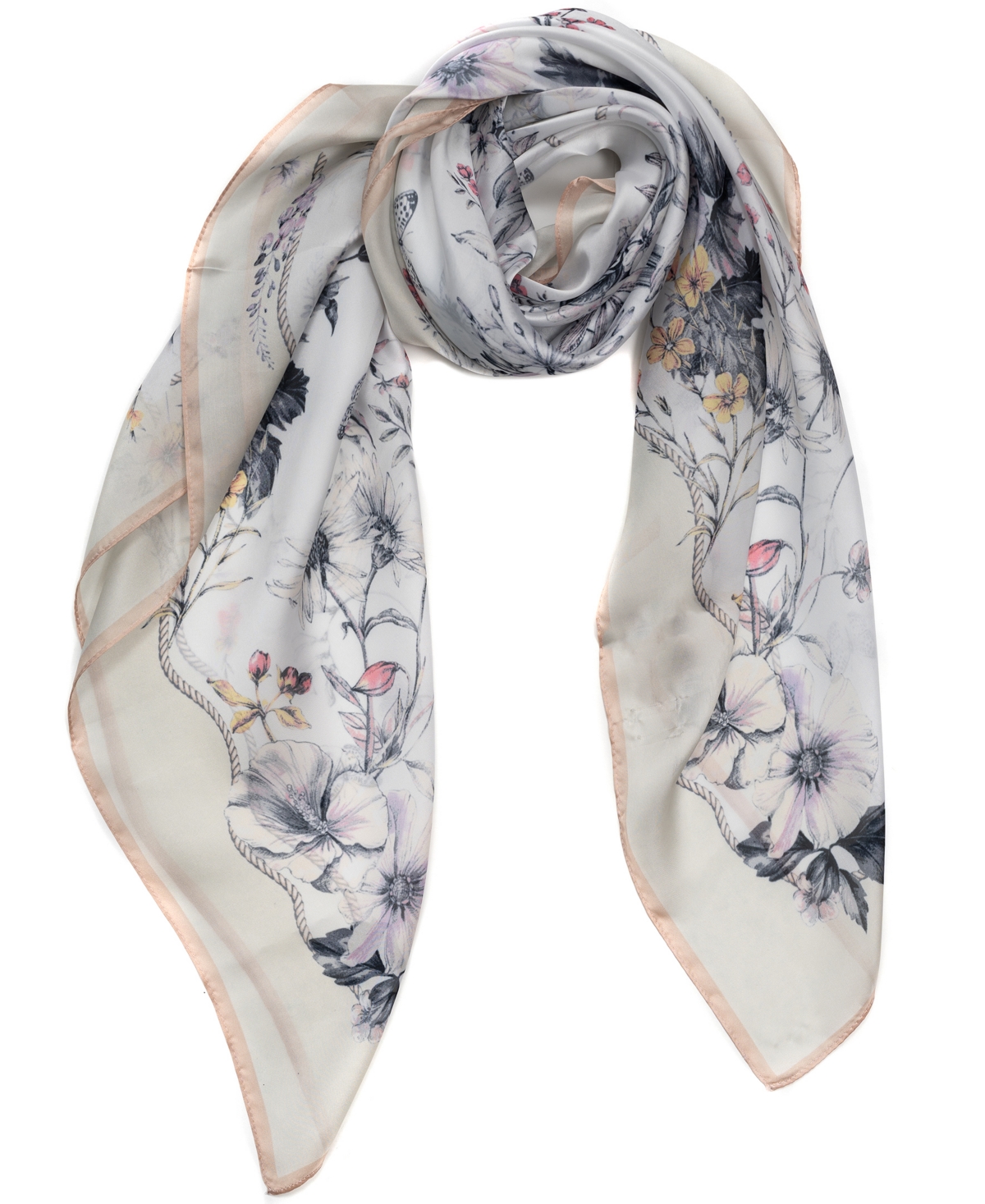Click here for Vince Camuto Toile Square Scarf - Ivory prices