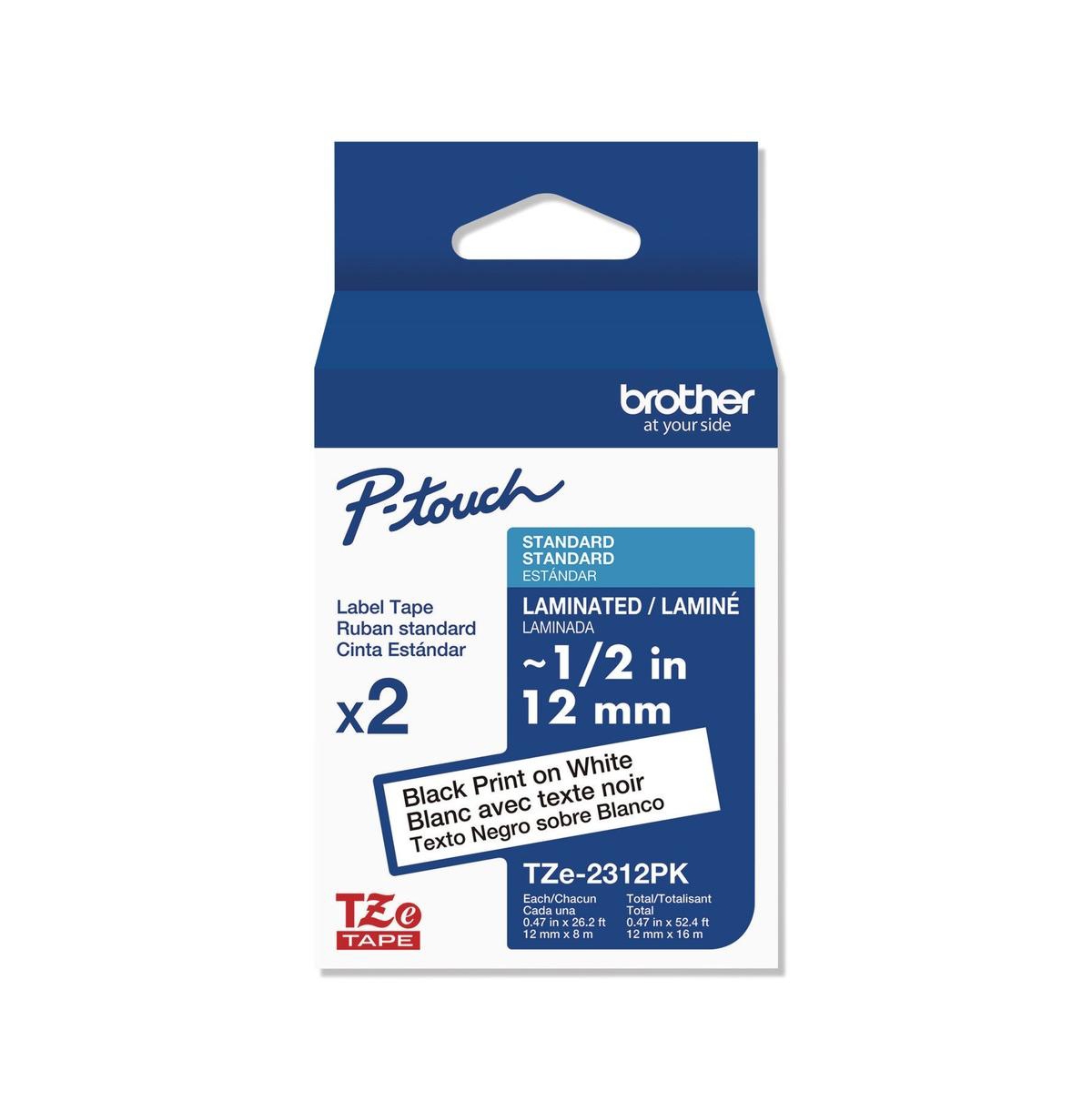 Click here for Brother P-Touch TZE2312PKG Tze Standard Adhesive 0... prices